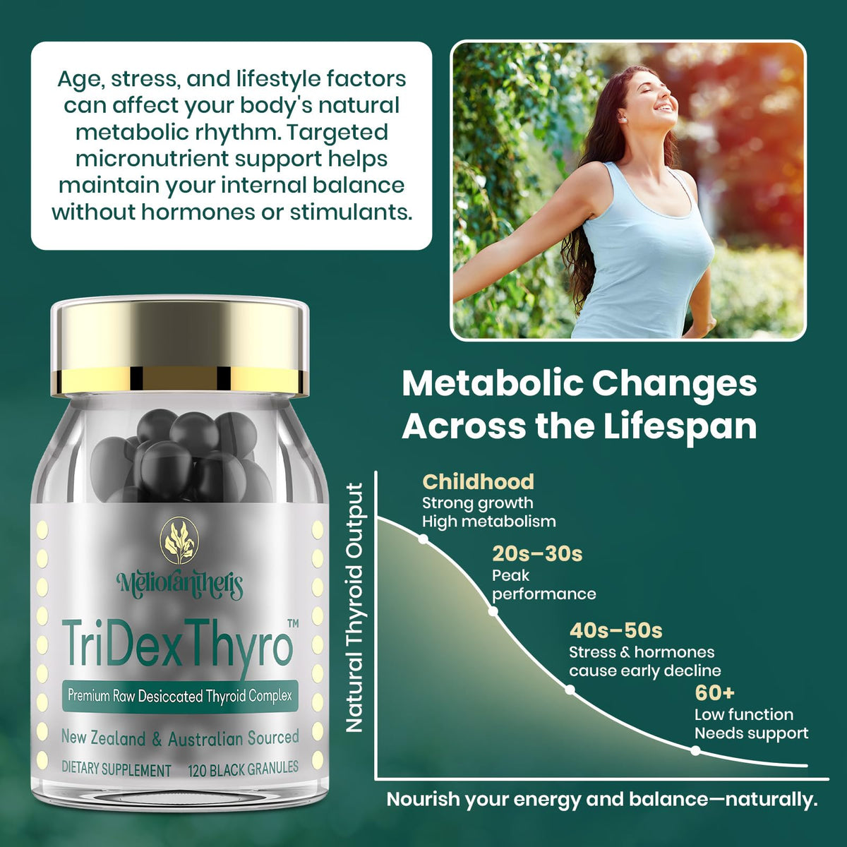 raw desiccated thyroid for energy