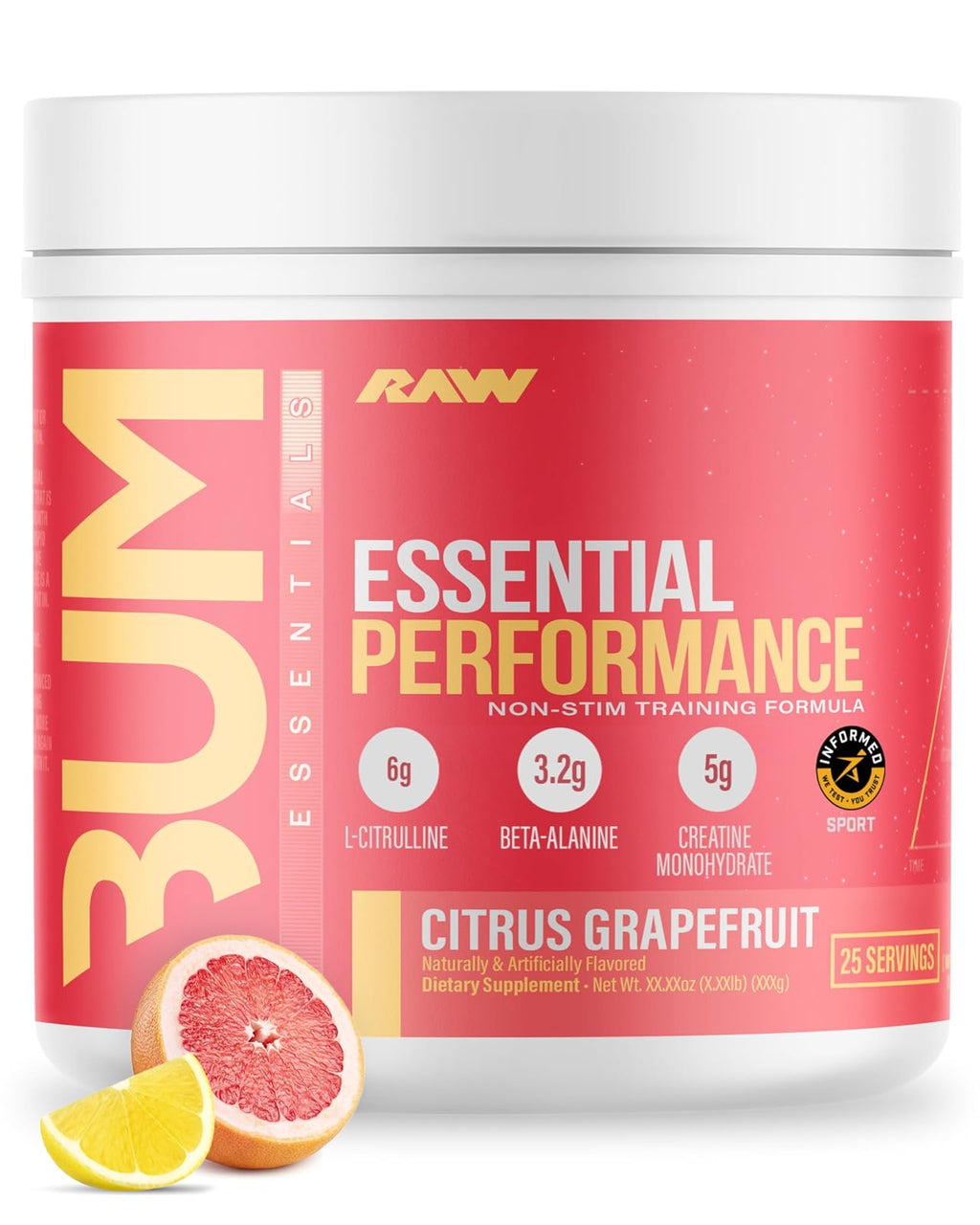 RAW Essential pre-workout energy boost