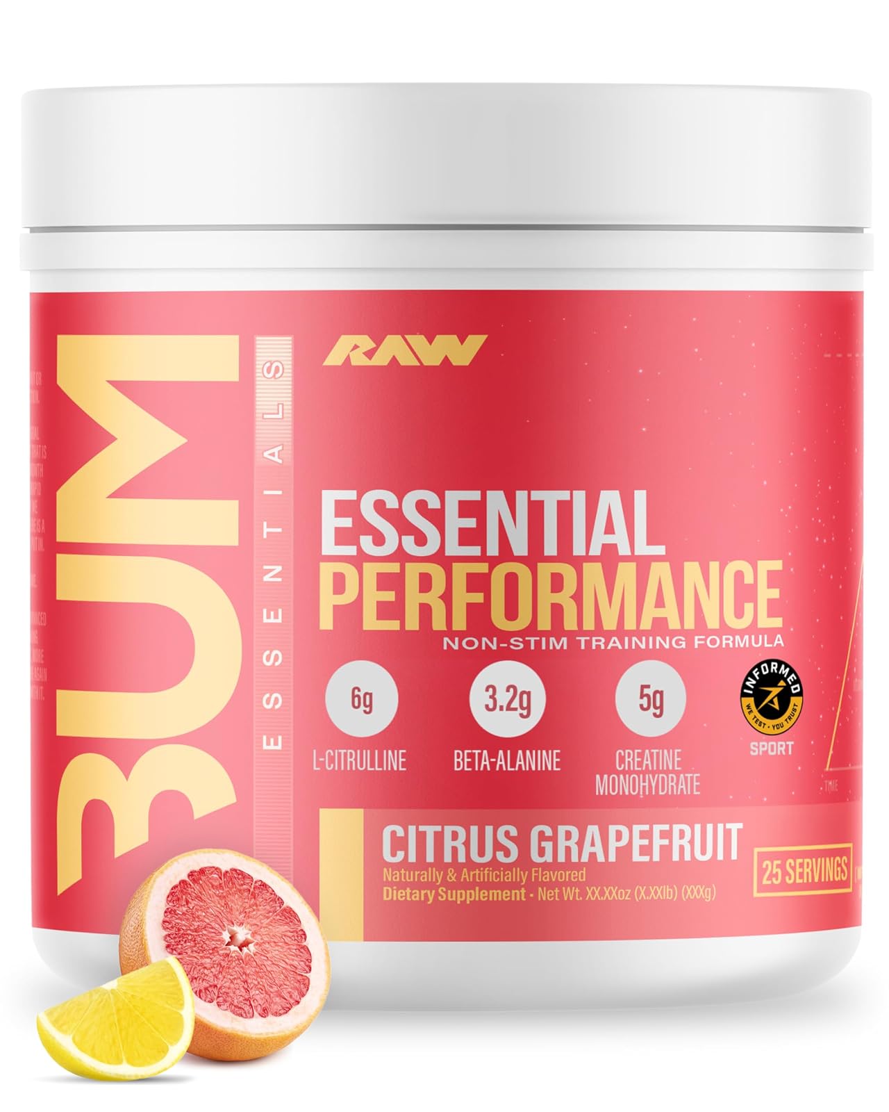 RAW Essential pre-workout energy boost