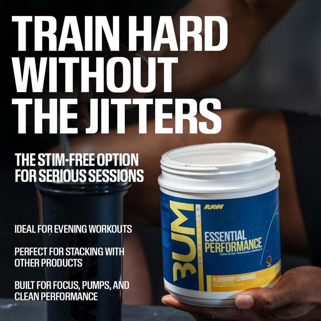 RAW Essential pre-workout for better focus