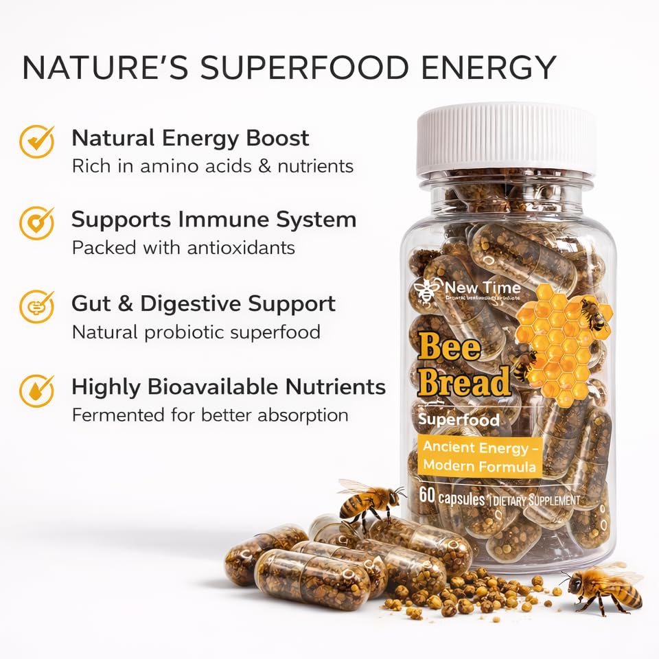 raw fermented bee pollen capsules