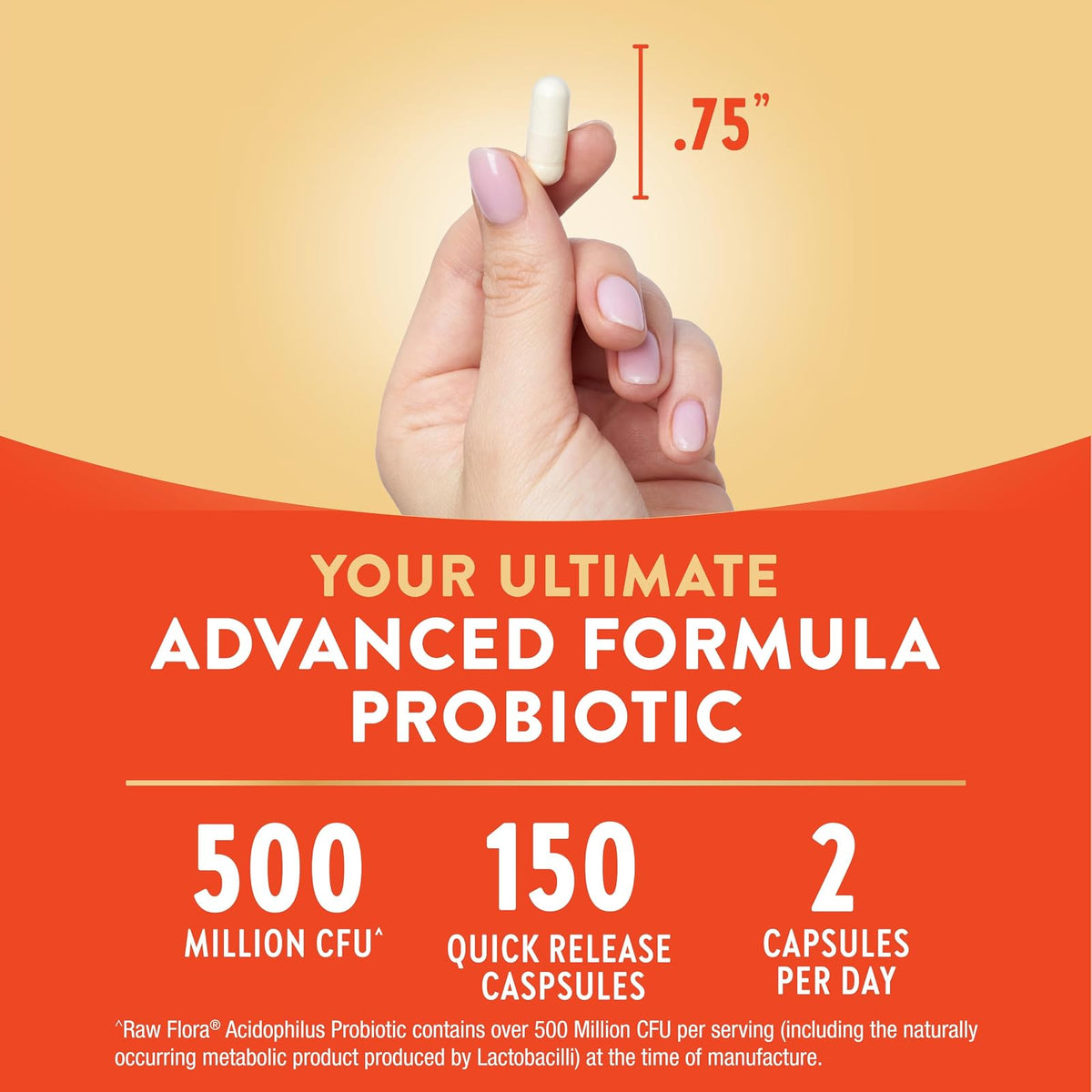 Raw Flora Acidophilus for gut balance