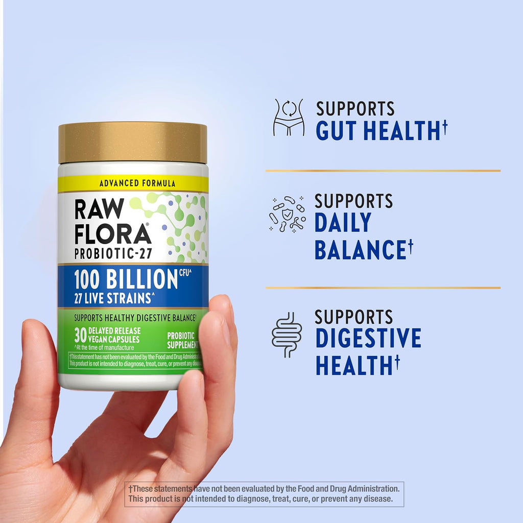 Raw Flora gut health support capsules