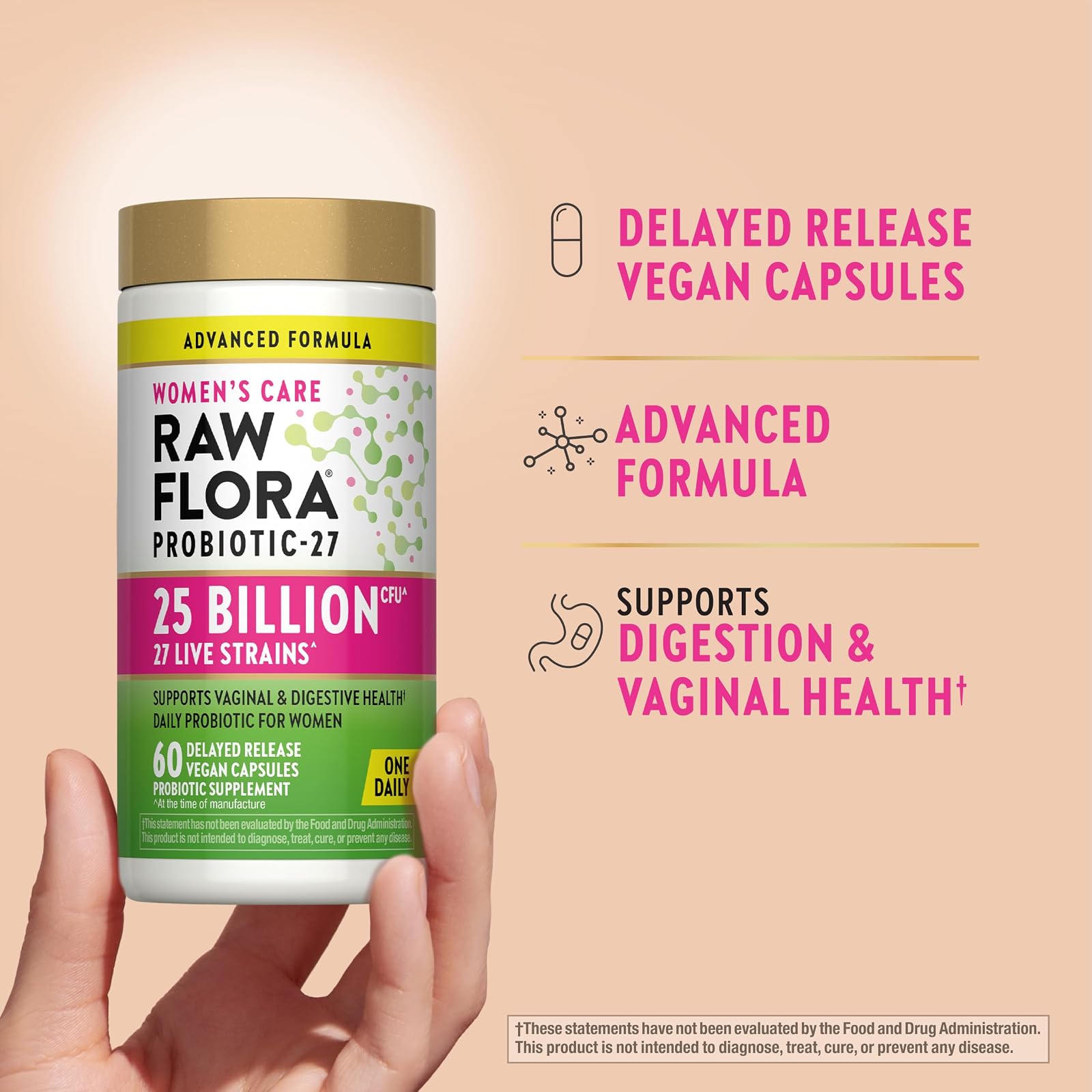 Raw Flora prebiotic and probiotic blend