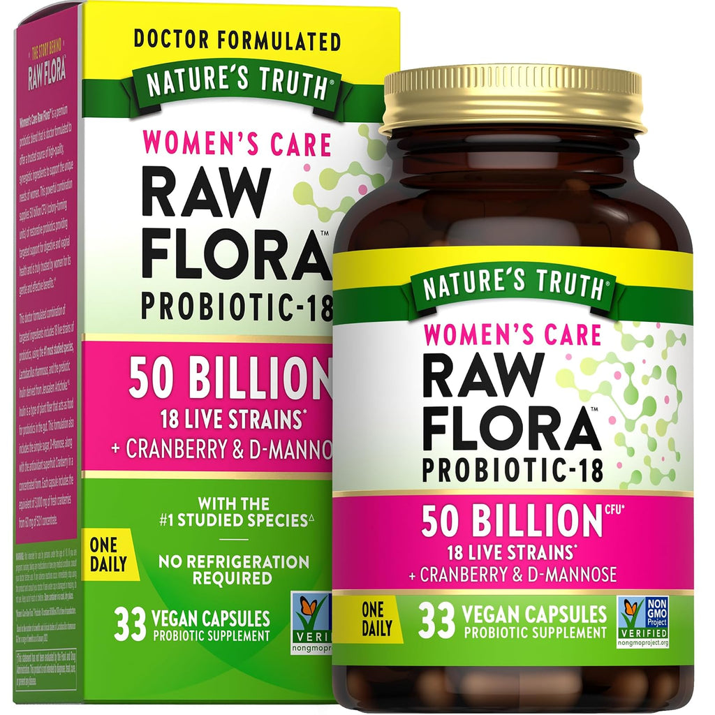 Raw Flora probiotics for women's health