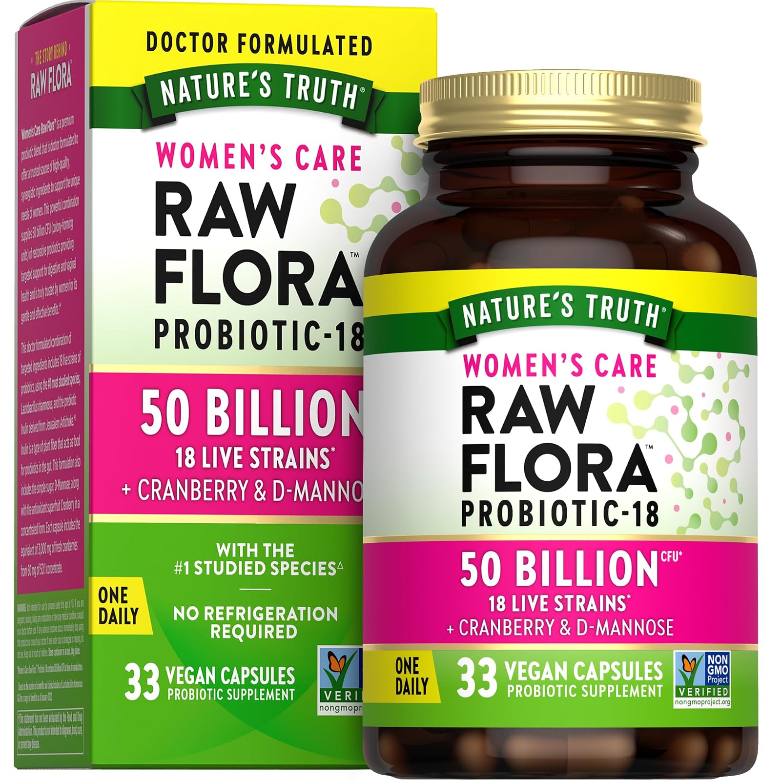 Raw Flora probiotics for women's health