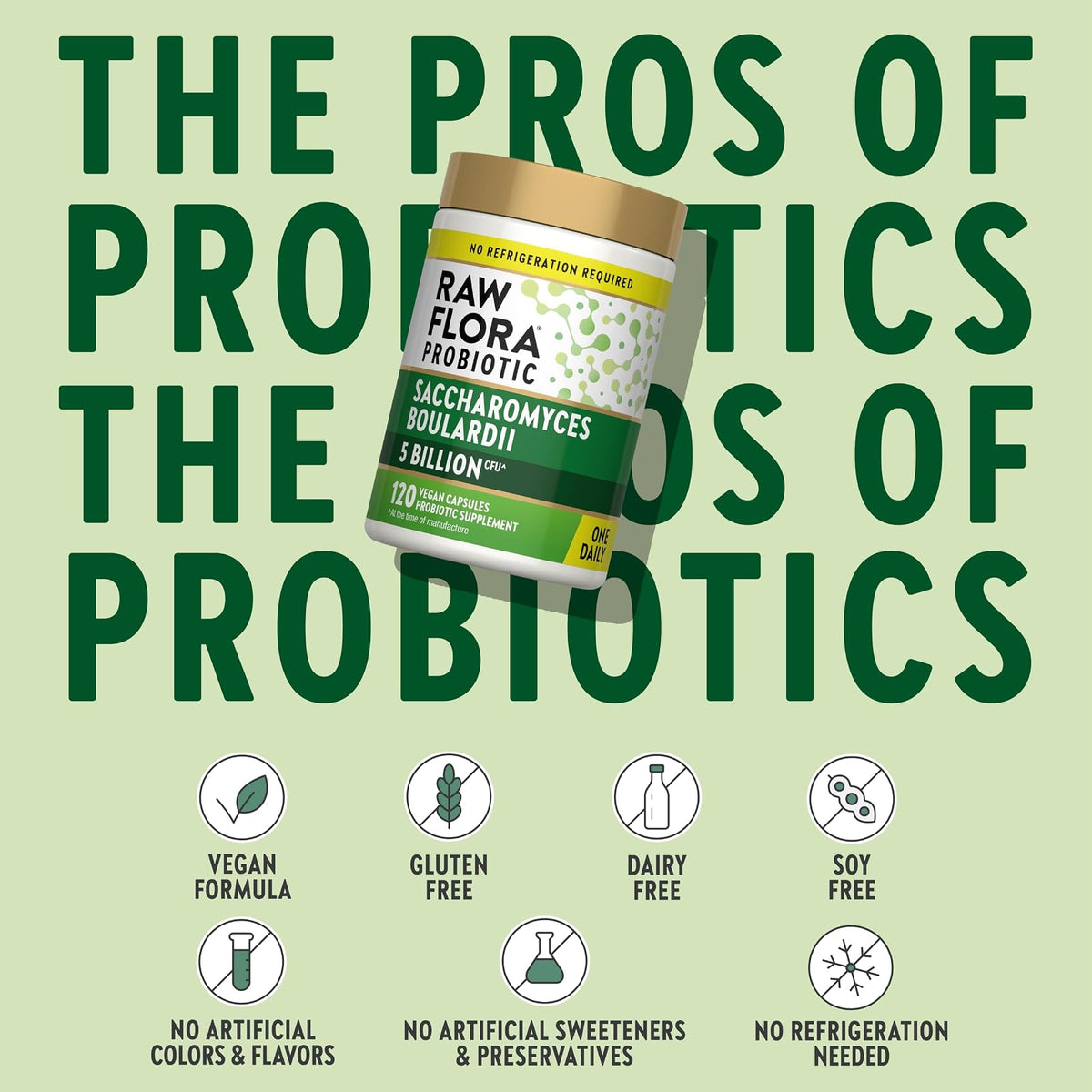 Raw Flora Saccharomyces Boulardii capsules