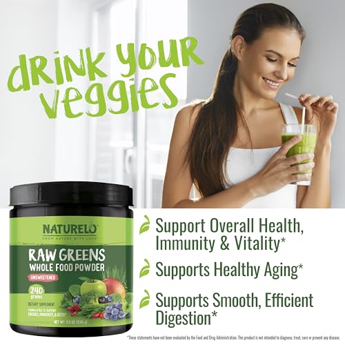 raw greens spirulina for vitality