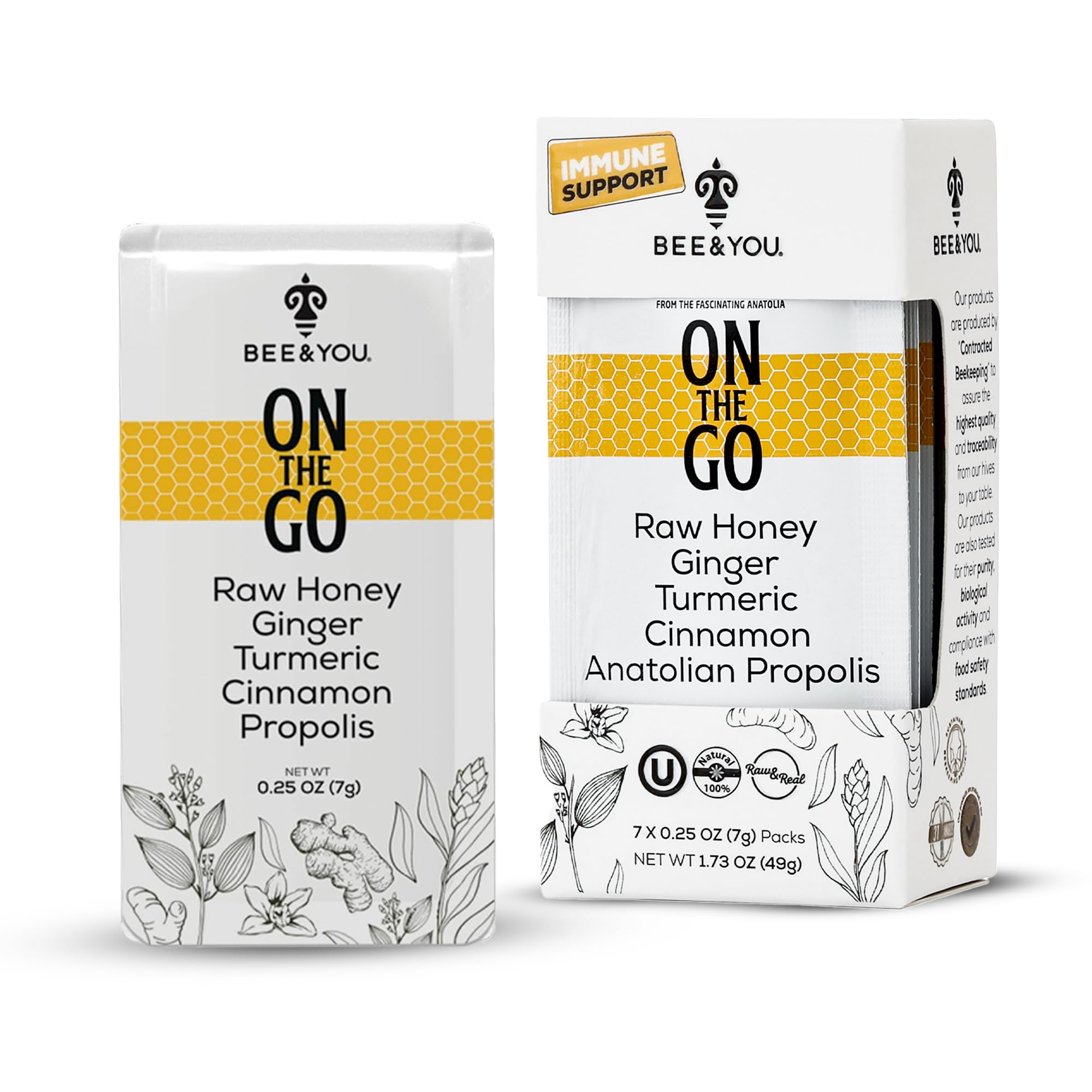 raw honey and turmeric blend