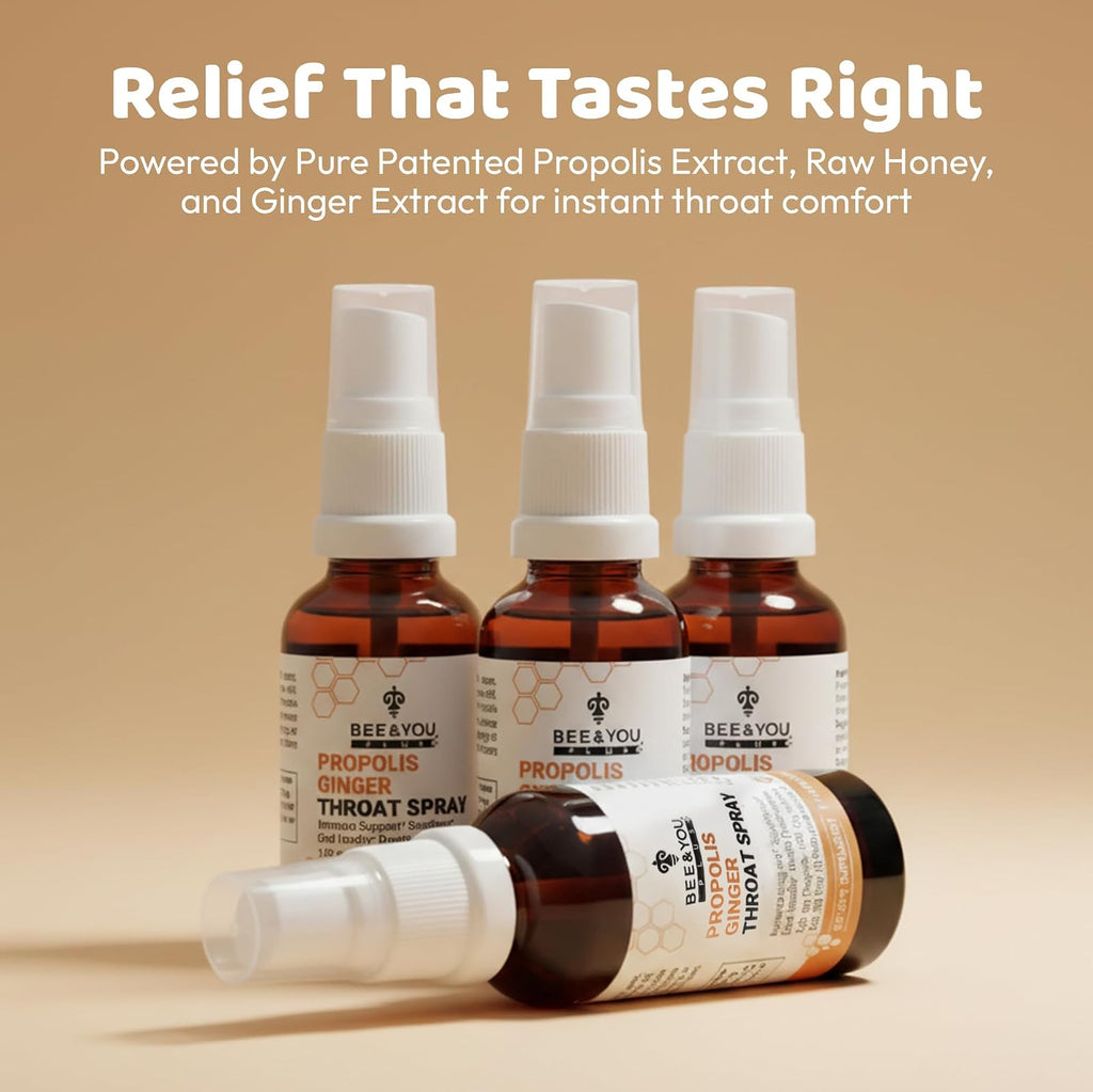 raw honey propolis throat spray