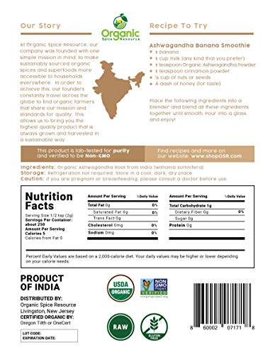 raw Indian ginseng powder