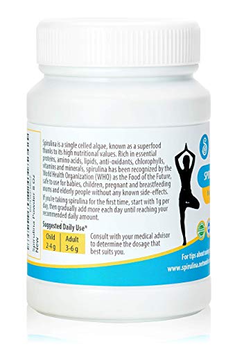 Raw natural spirulina for vitality
