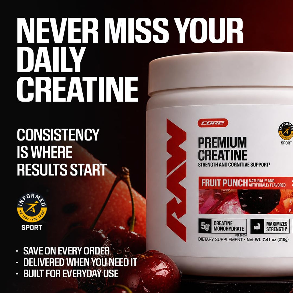 RAW Nutrition creatine for workout recovery