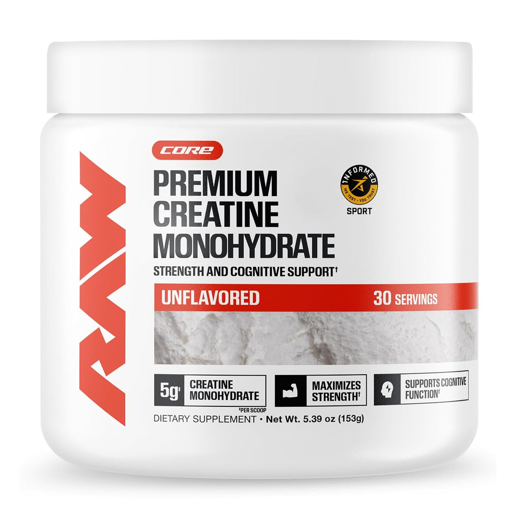 RAW Nutrition creatine monohydrate powder