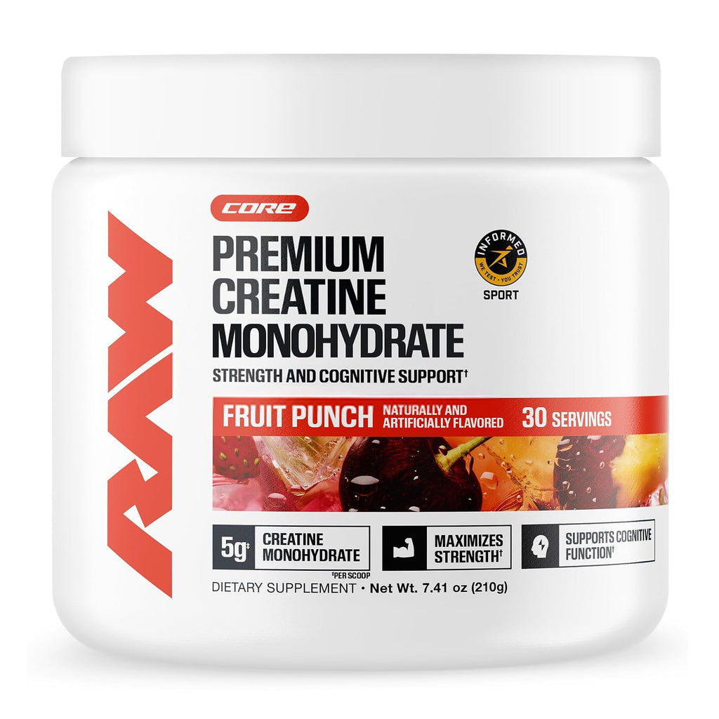 RAW Nutrition creatine monohydrate powder