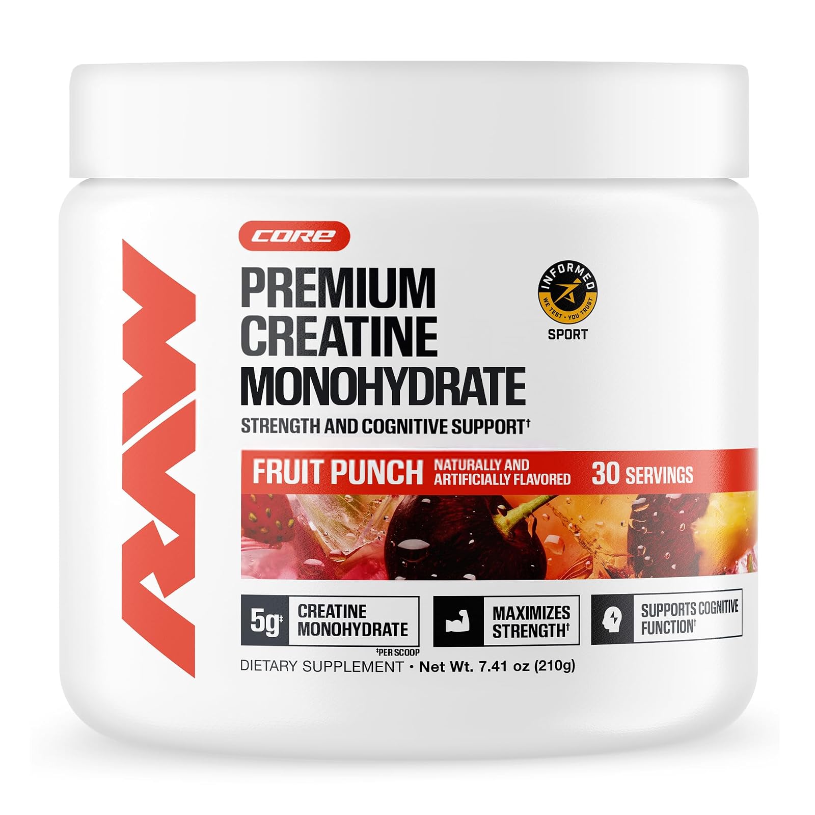 RAW Nutrition creatine monohydrate powder