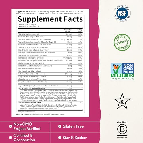 RAW ONE multivitamin for active lifestyles