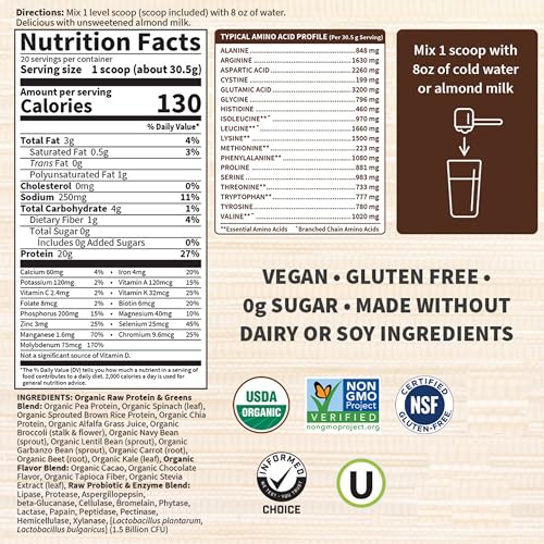 raw organic protein for smoothies