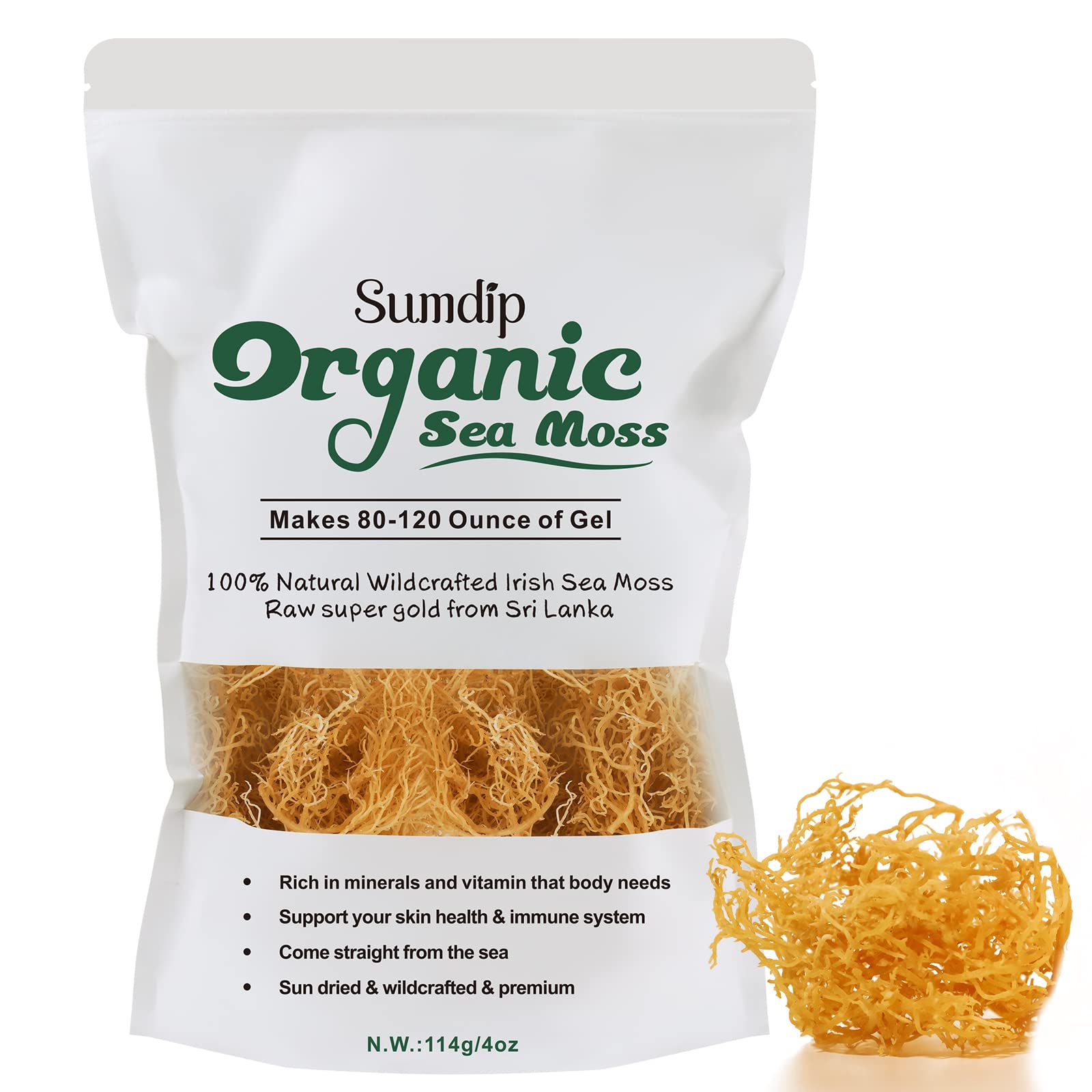 raw organic sea moss benefits