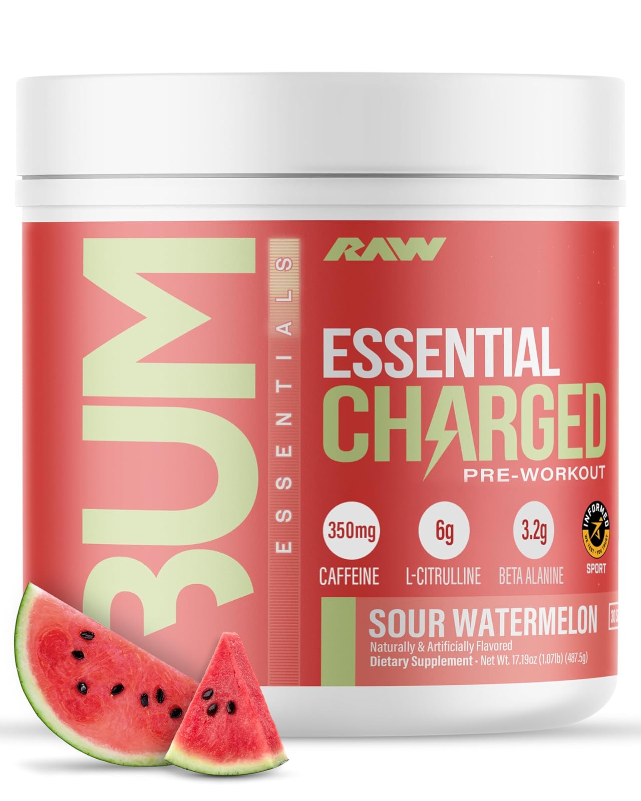 RAW Pre-Workout Sour Watermelon flavour