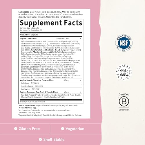 raw probiotics for vaginal care