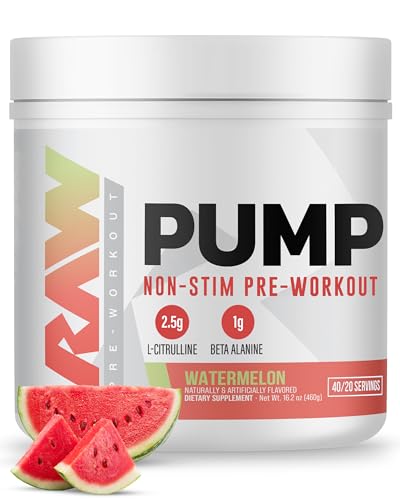 RAW Pump Stim pre-workout watermelon flavour