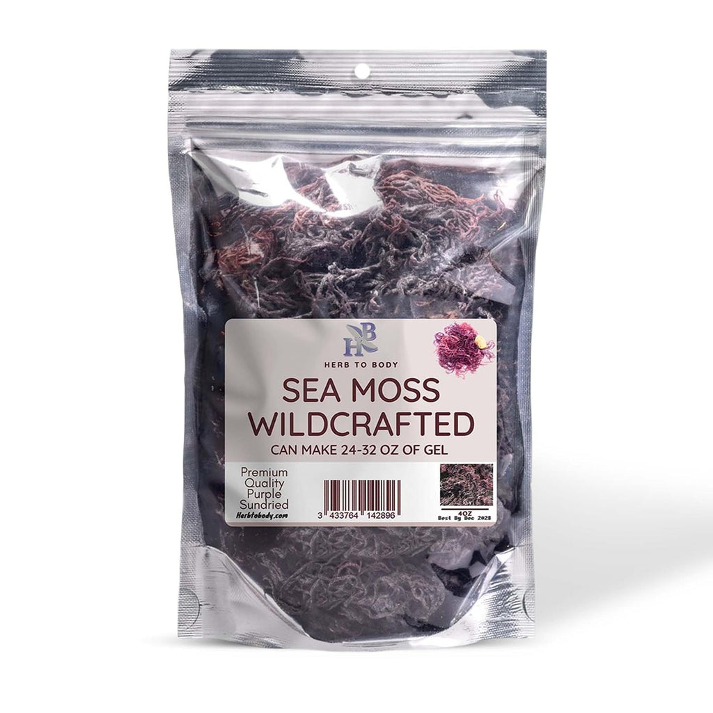 raw purple sea moss superfood