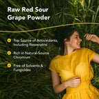 raw red sour grape powder for smoothies