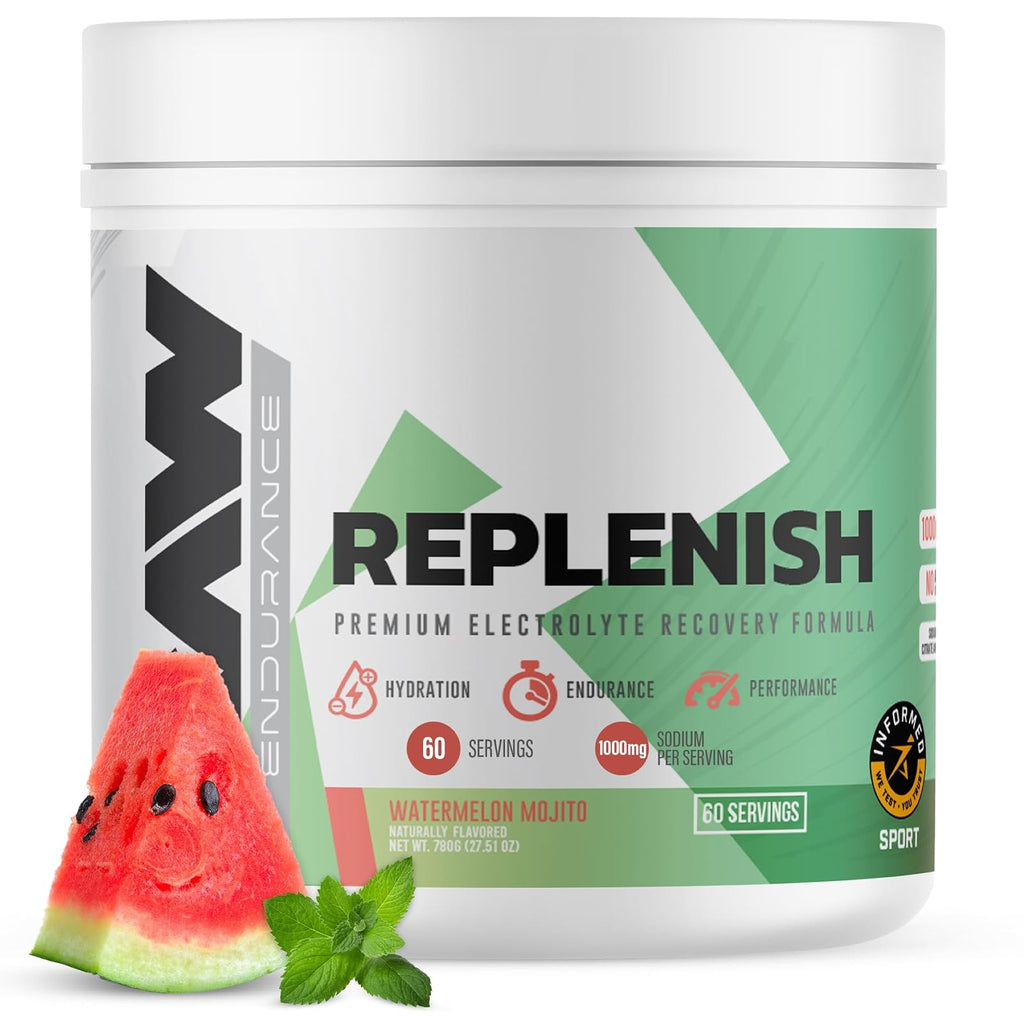 RAW Replenish watermelon mojito electrolytes