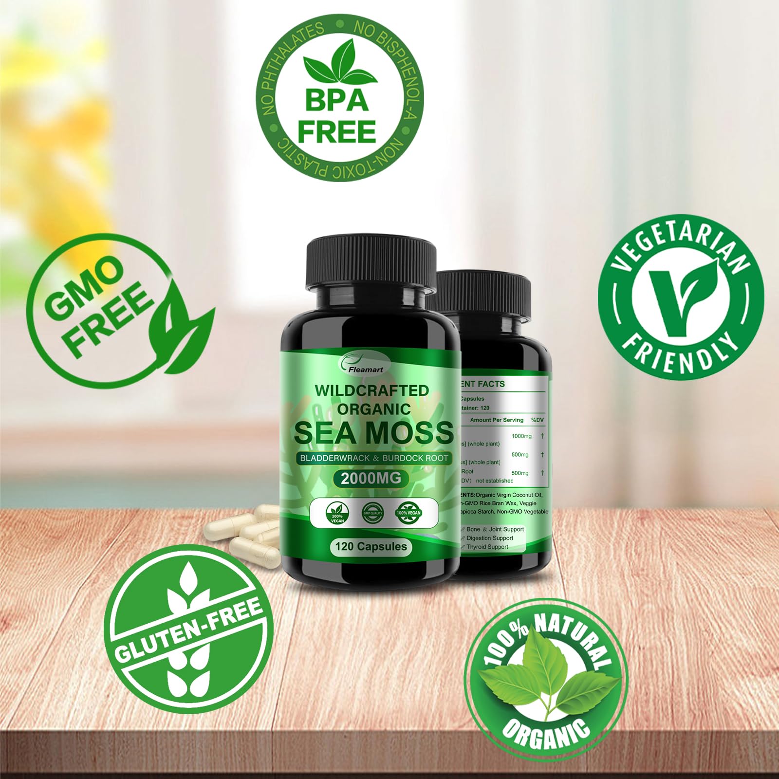 raw sea moss capsules for vitality