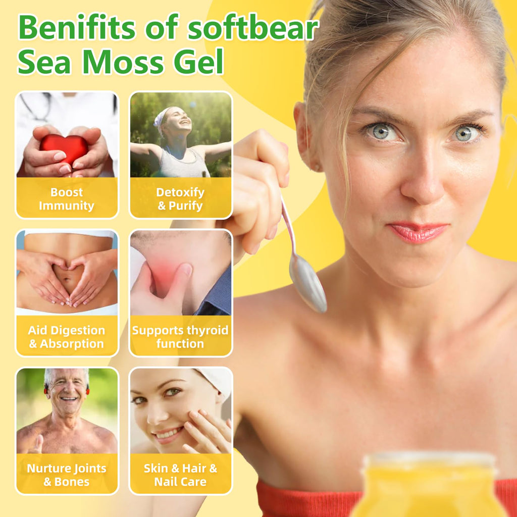 Raw sea moss gel nutrition