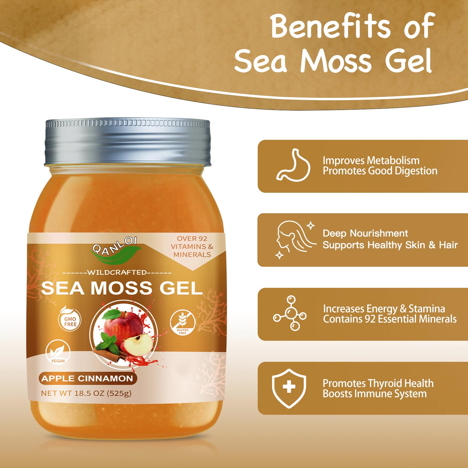 Raw sea moss gummies for health
