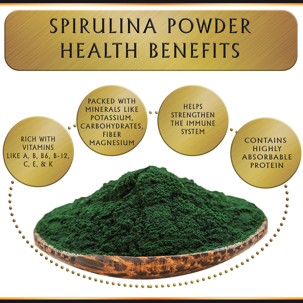 raw spirulina powder rich in nutrients