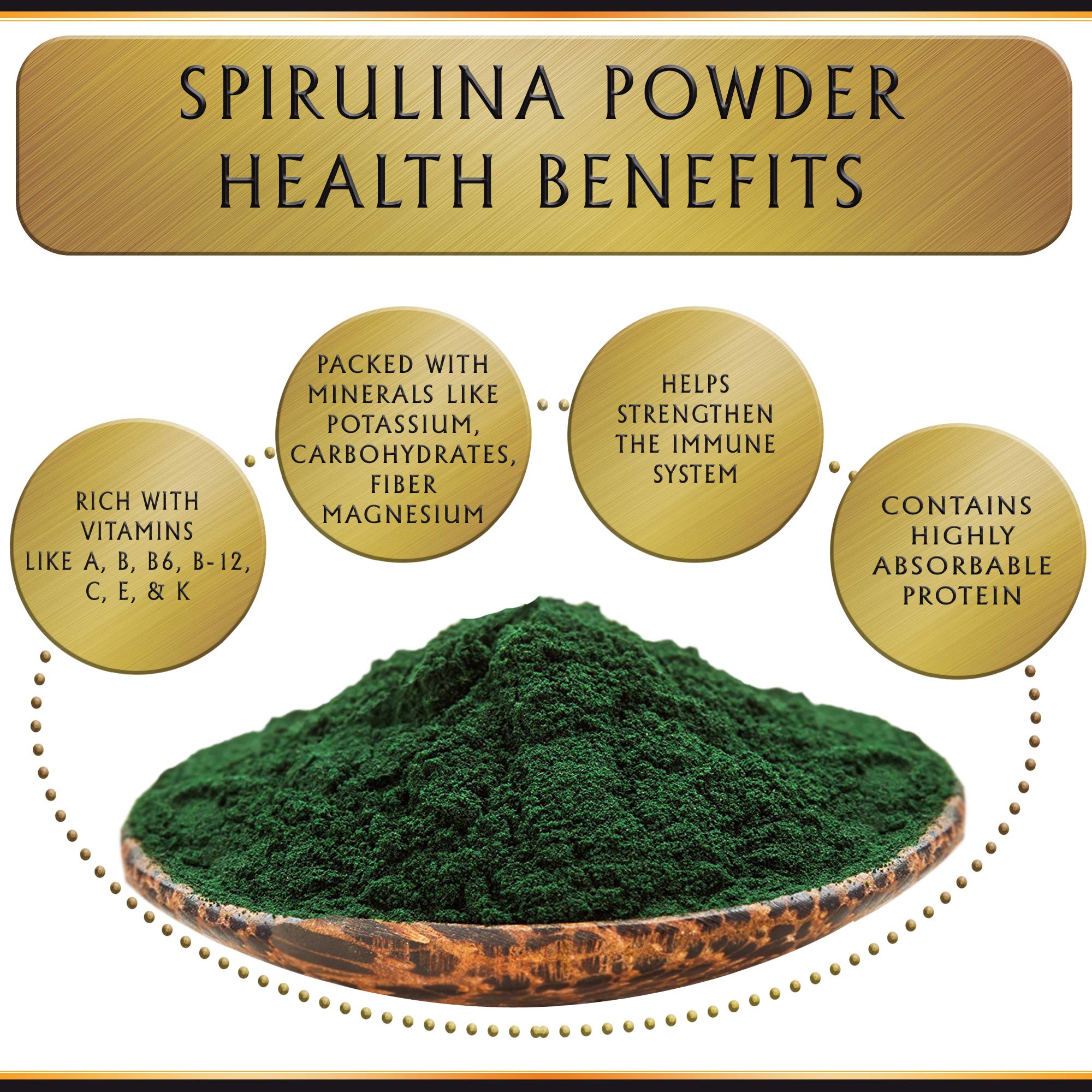 raw spirulina powder rich in nutrients