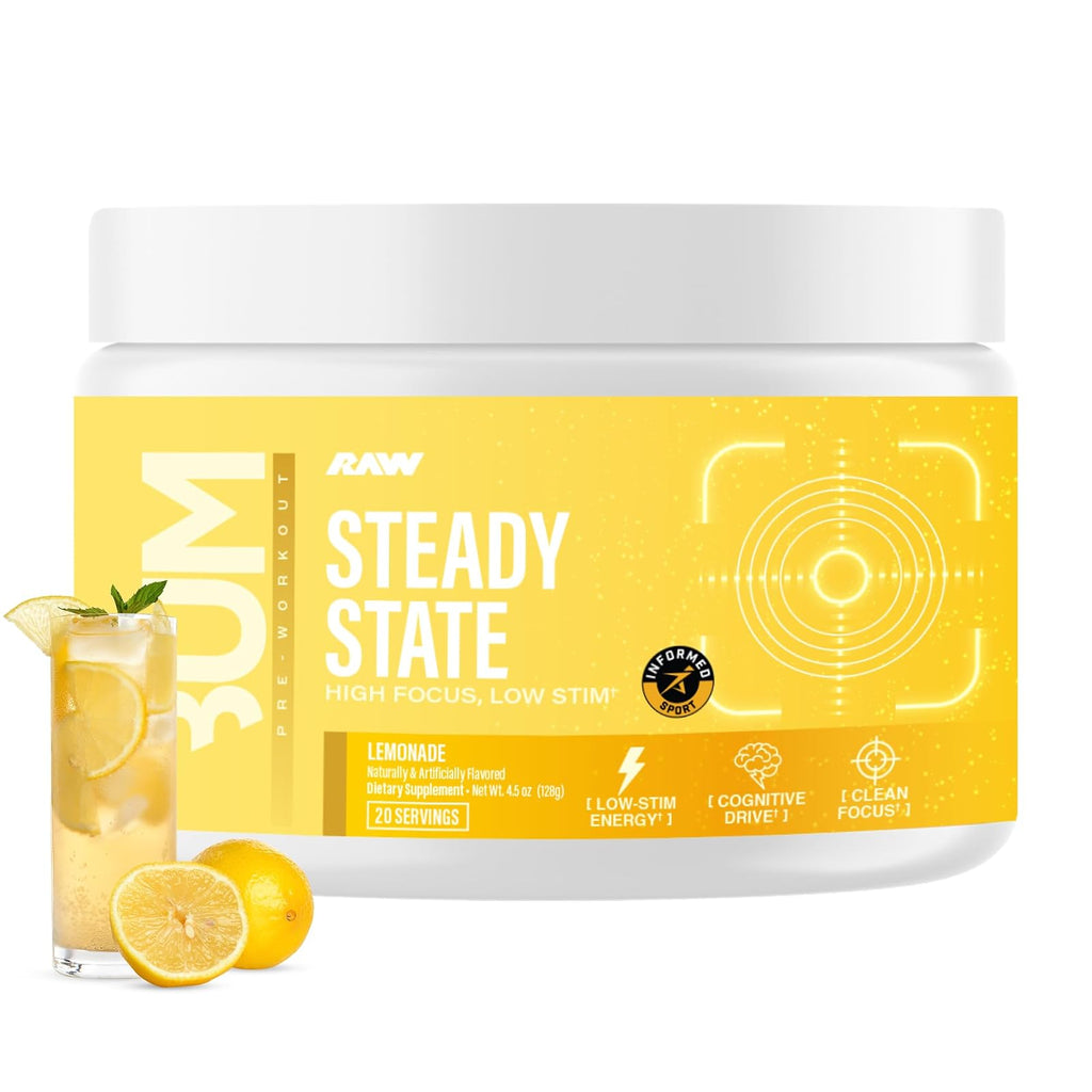 RAW Steady State pre workout energy boost