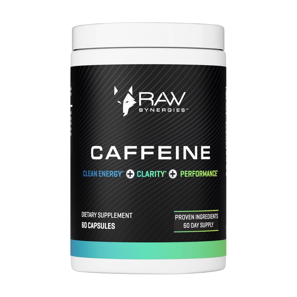 RAW Synergies delayed-release caffeine capsules