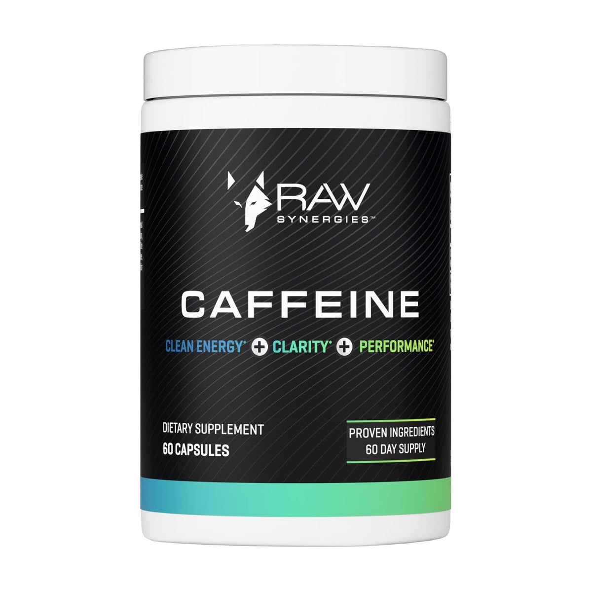 RAW Synergies delayed-release caffeine capsules