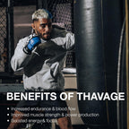 RAW Thavage pre-workout for muscle pump