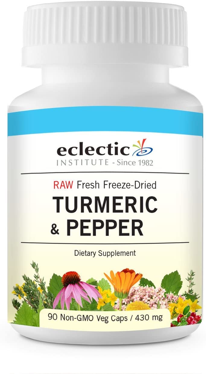 raw turmeric and black pepper supplement