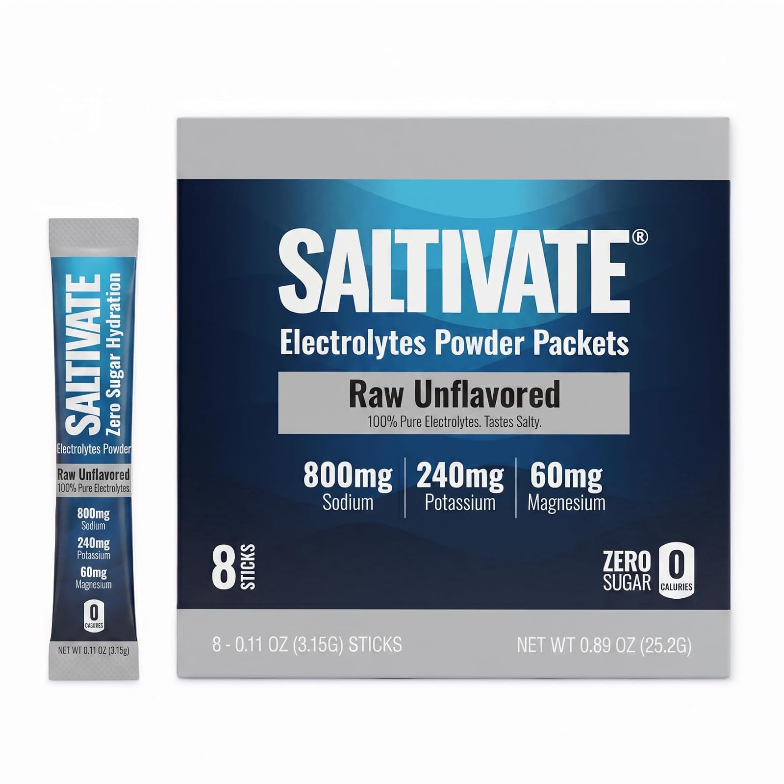 raw unflavored electrolyte packets