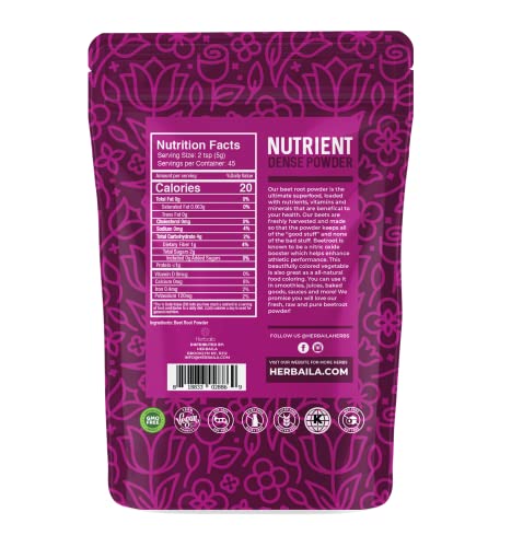 raw vegan beet root powder supplement