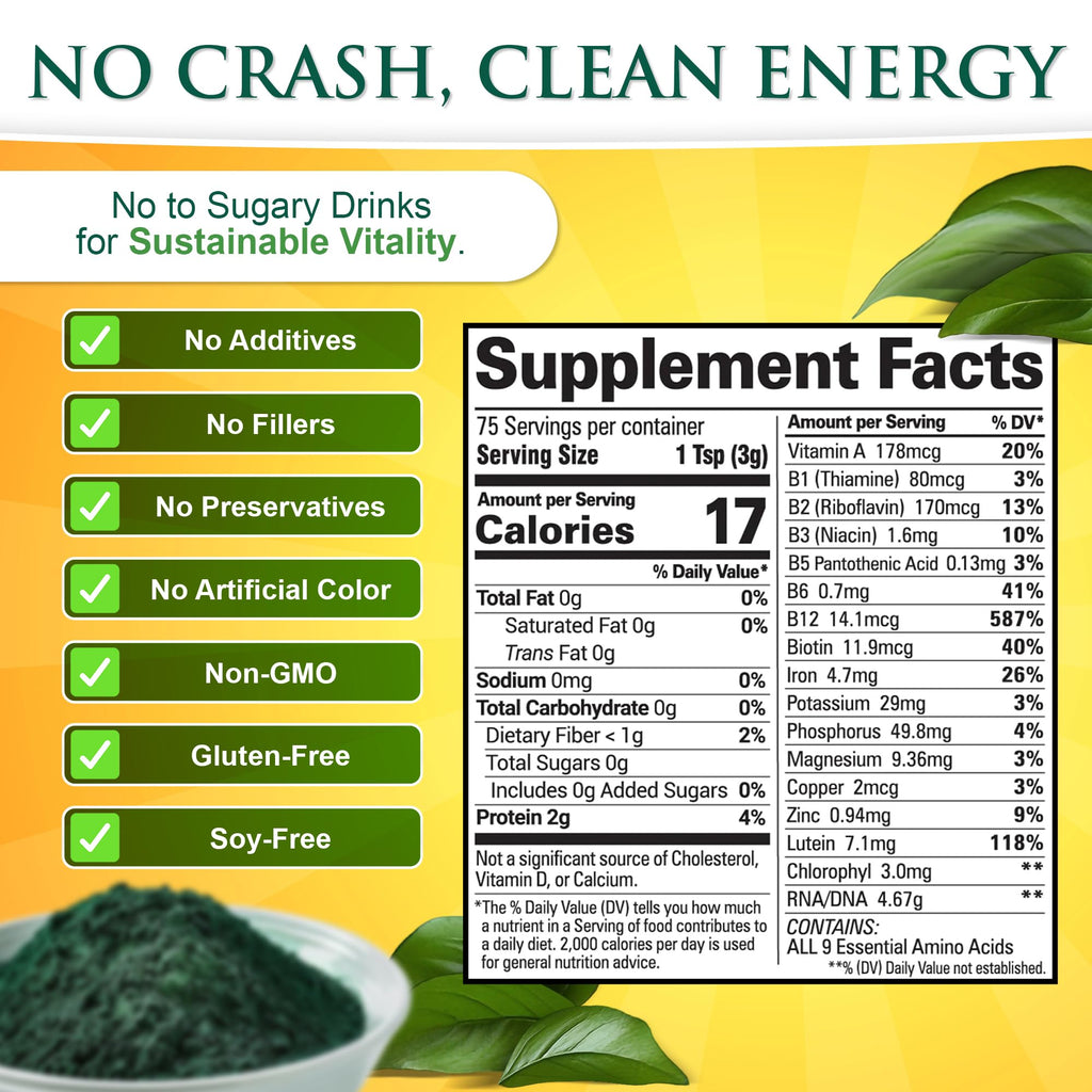 raw vegan protein chlorella powder
