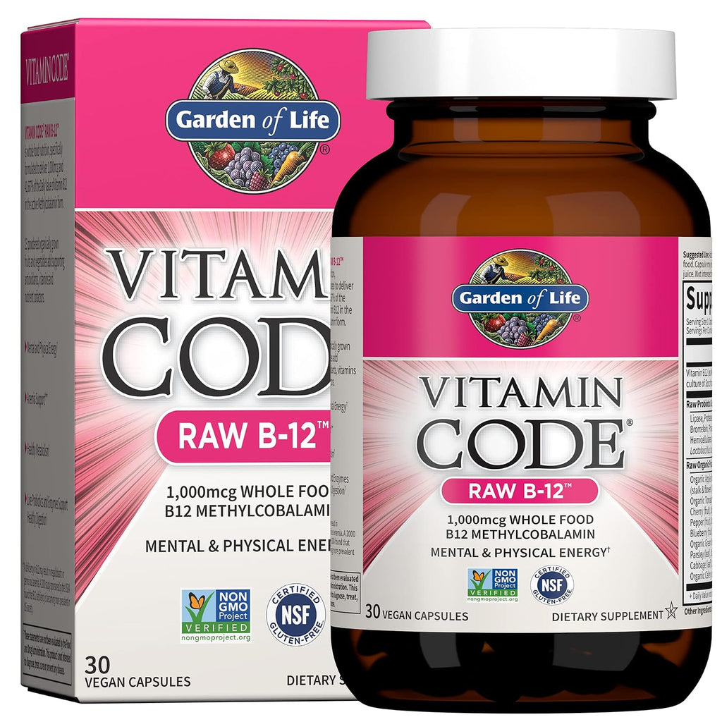 raw vitamin B12 capsules for energy