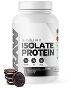 RAW whey isolate protein powder cookies n cream