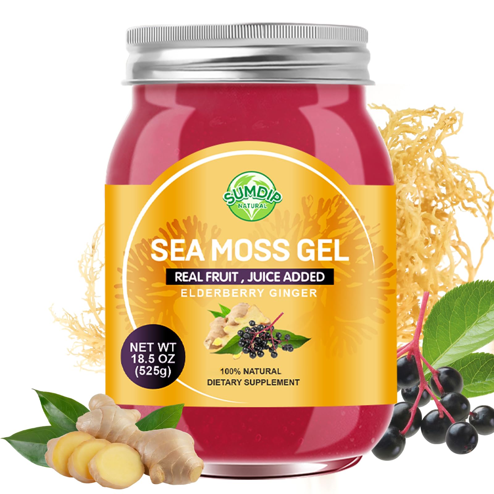 raw wildcrafted sea moss gel