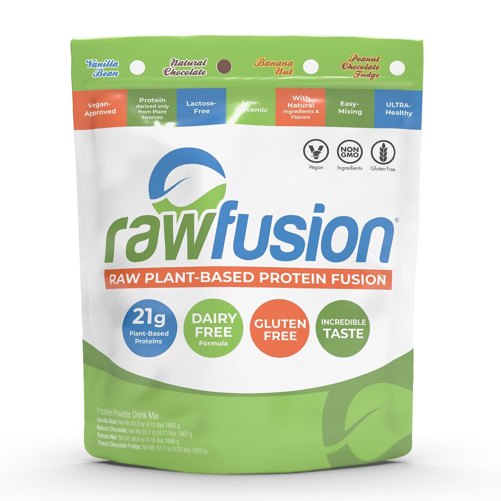 Rawfusion vegan protein powder chocolate