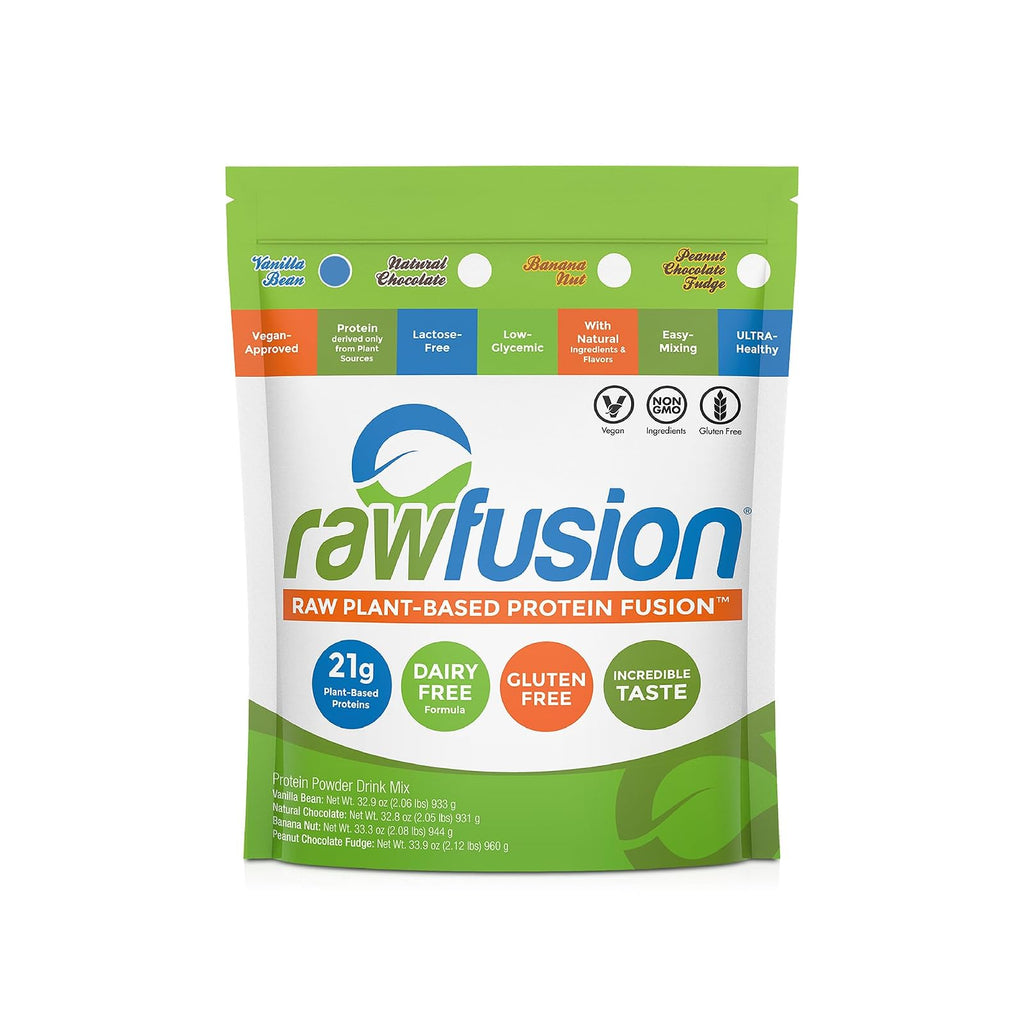 Rawfusion vegan protein powder vanilla bean