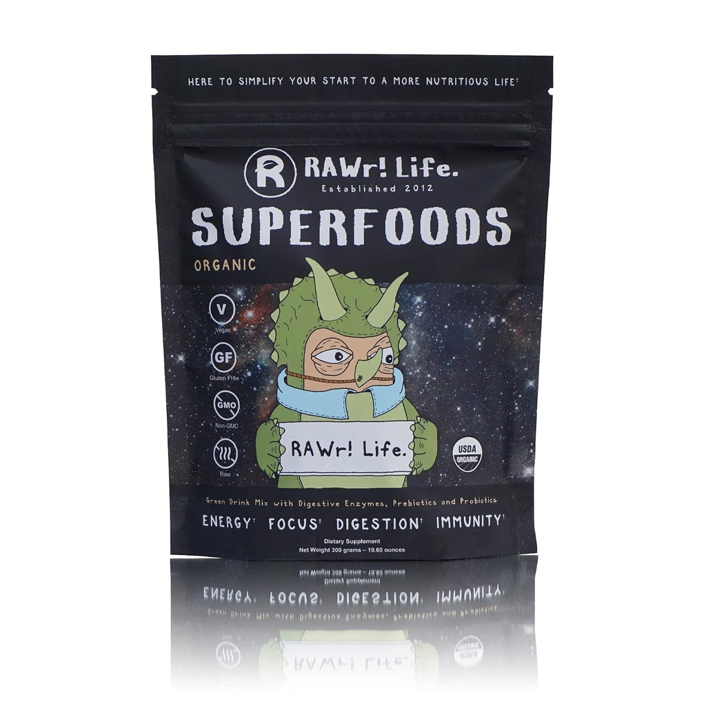 RAWr! Superfoods green drink powder