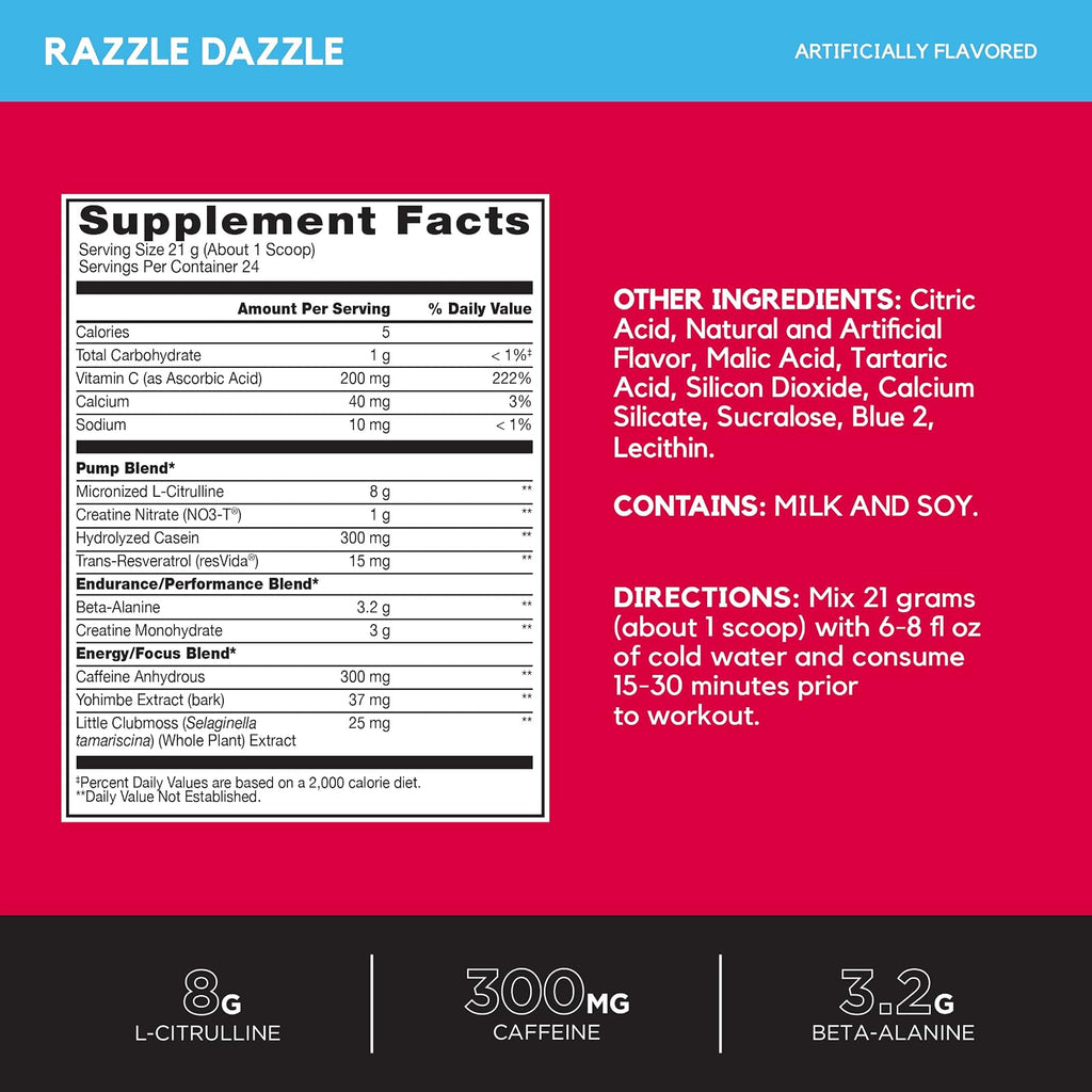 Razzle Dazzle pre-workout flavour boost
