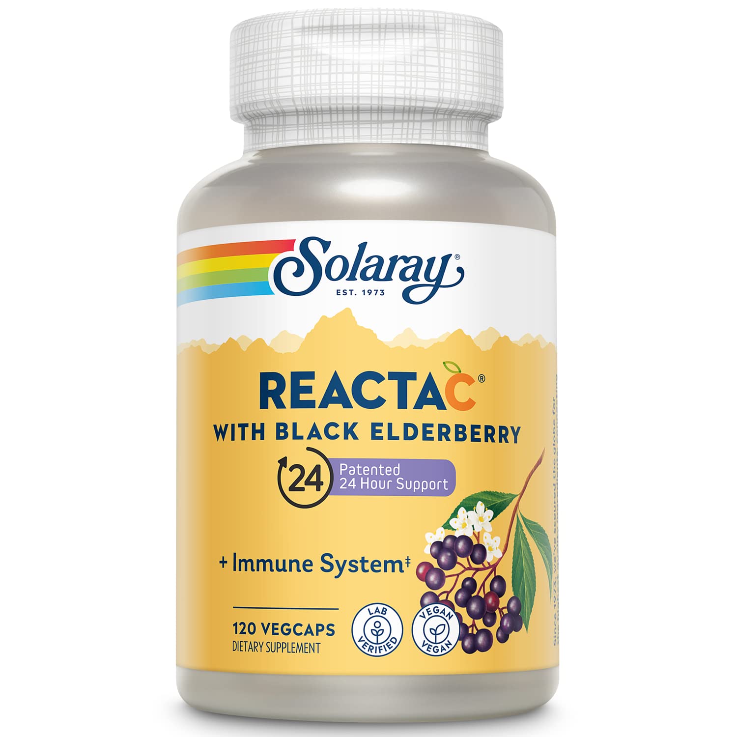 Reacta-C with Elderberry capsules